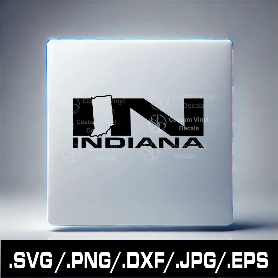Indiana State US SVG | Vector Cut Files in SVG, Png, Dxf, Eps for ...