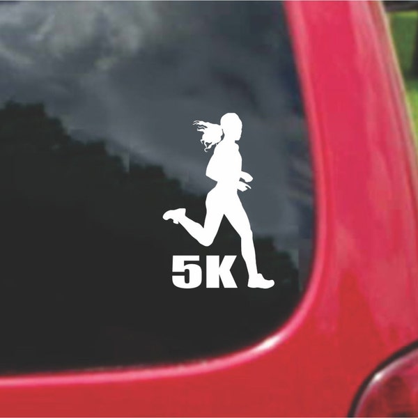 5k Running Car Decal - Etsy