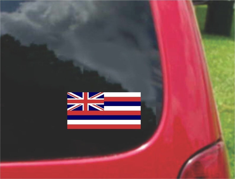 2 Pieces Hawaii State Flag Vinyl Decals Stickers Full | Etsy