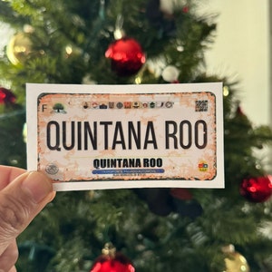Set Quintana Roo Mexico Aluminum License Plate Sign Placa 6" X 12" and ...