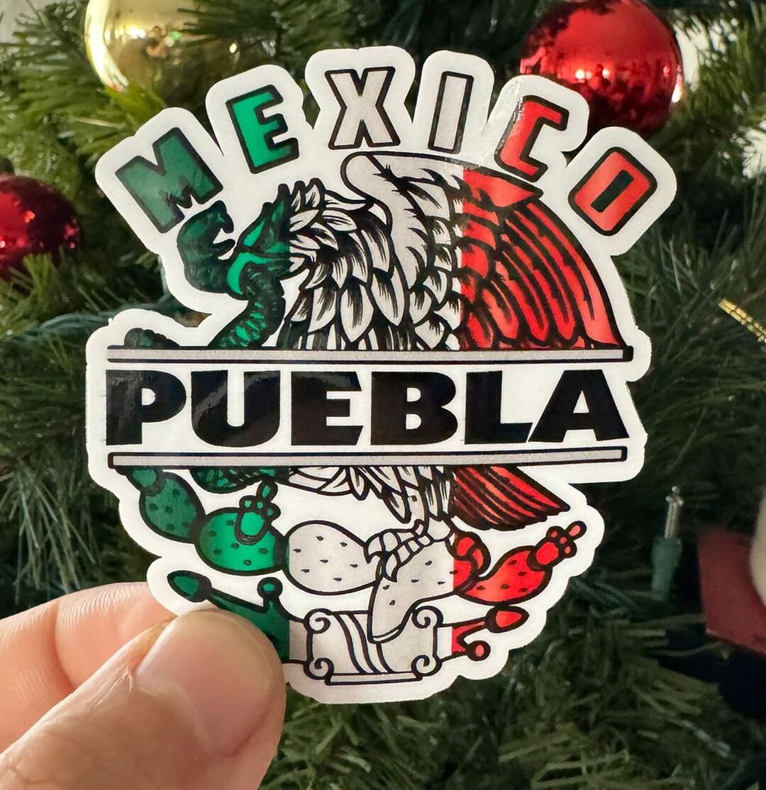 2 Pieces Puebla Mexico Eagle Emblem Decals Stickers Full Color/weather ...