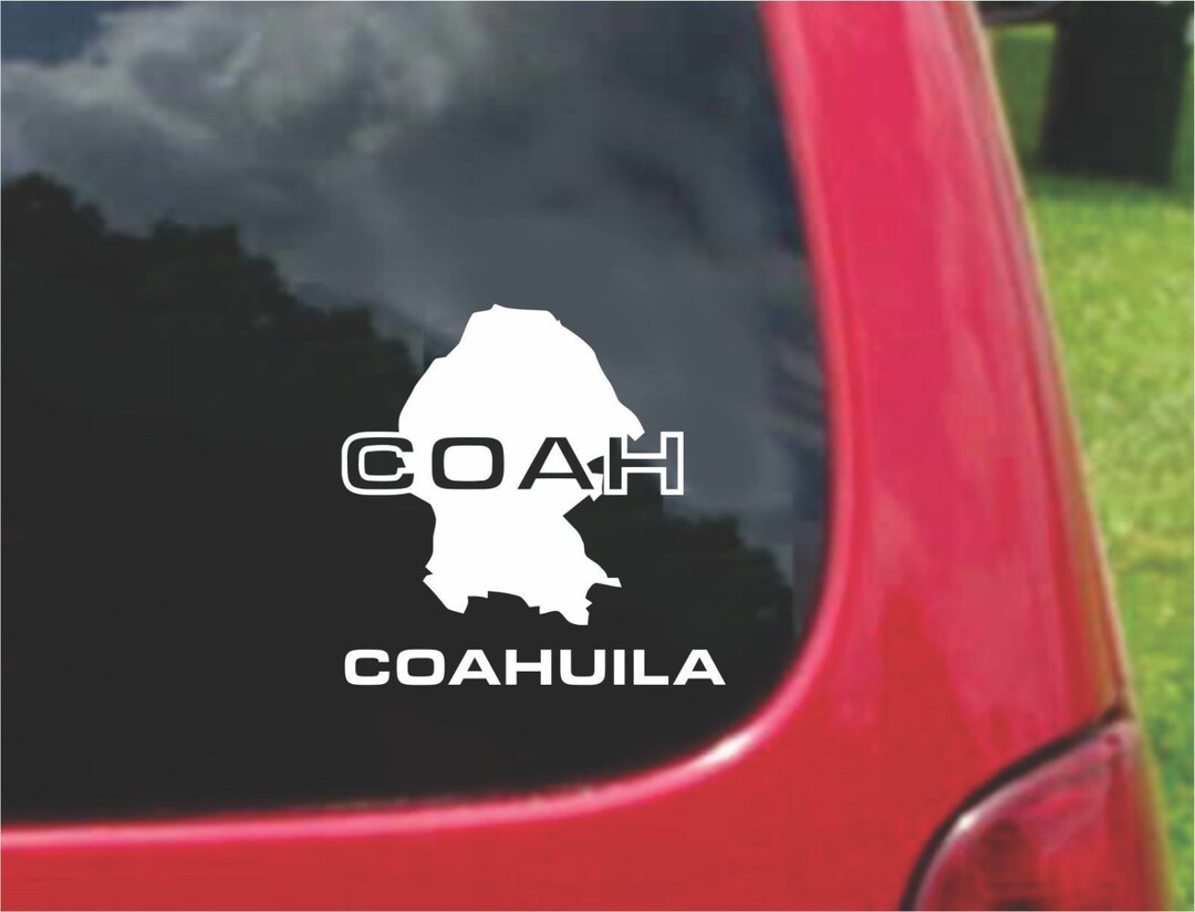 2 Pieces Coahuila Mexico Outline Map Stickers Decals 20 Colors to ...