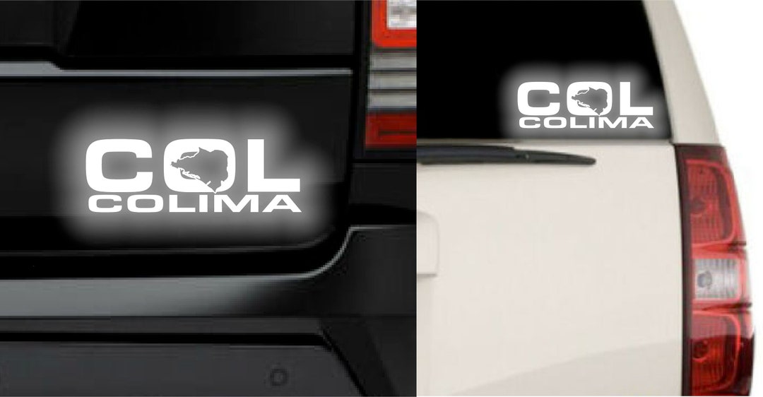 Colima COL Mexico Reflective Sticker Decal - Etsy