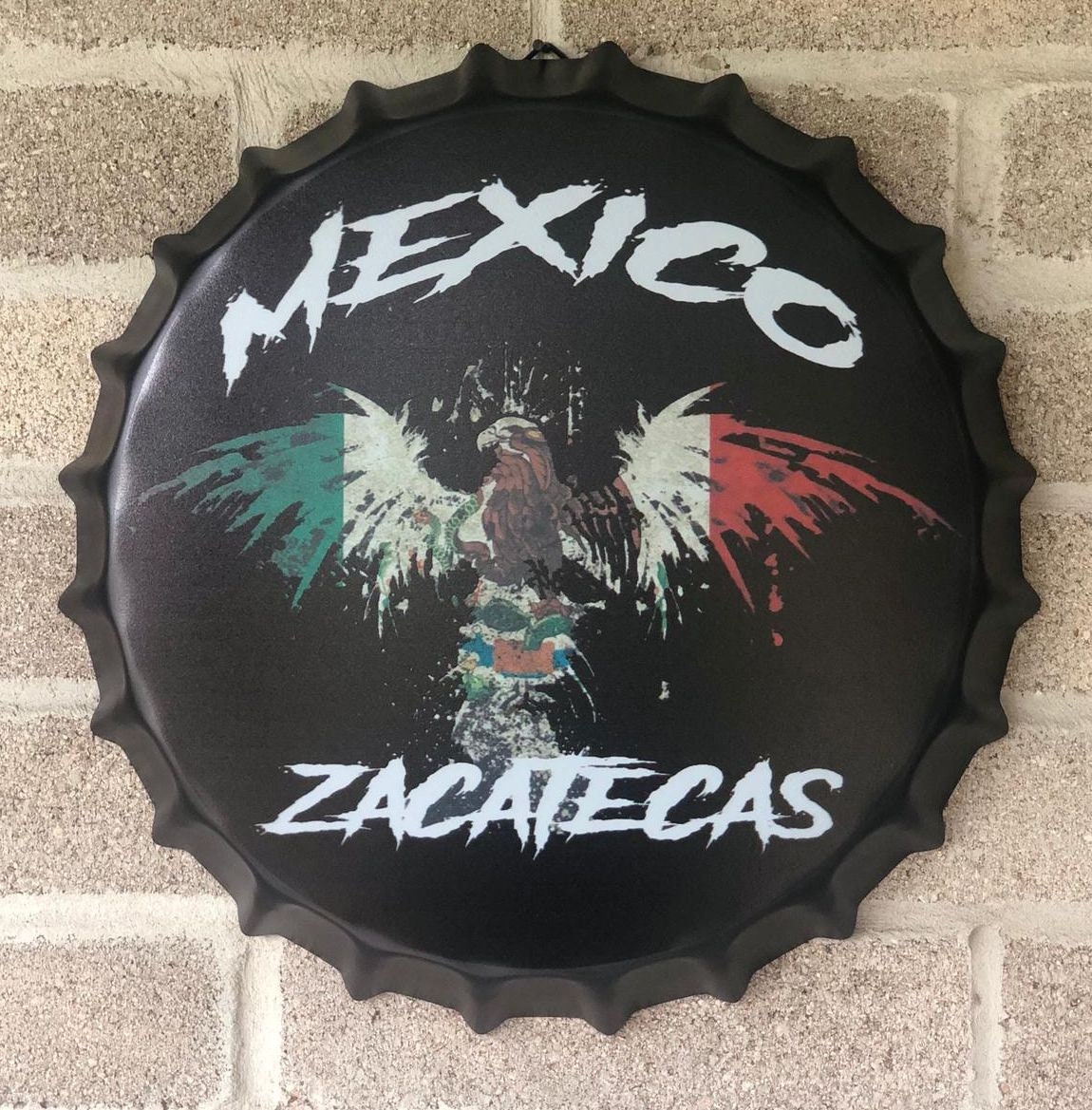 Mexico Zacatecas Eagle Flag Metal Tin Sign – 13.8" Wall Art - Etsy