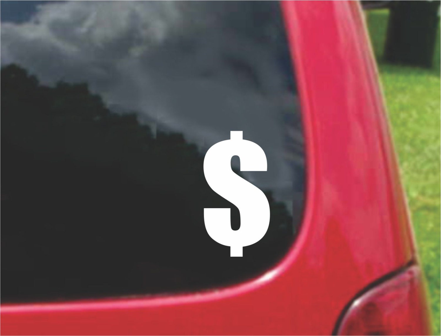 Set 2 Pieces Dollar Sign Sticker Decals 20 Colors to Choose From. U.S.A ...