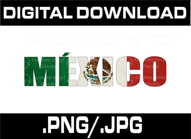Mexican States Letters Bundle With Mexican Flag Vintage Style | Letras ...
