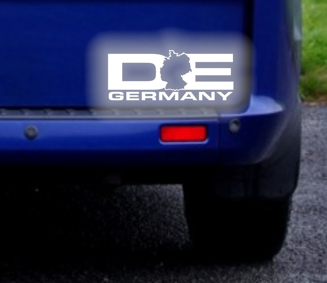 Germany DE Reflective Sticker Decal - Etsy