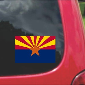 2 Pieces Arizona State Flag Vinyl Decals Stickers Full Color/weather ...