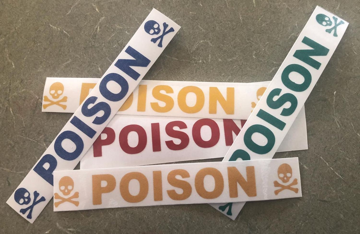 POISON Reflective Lettering Decal Sticker Die Cut Free - Etsy