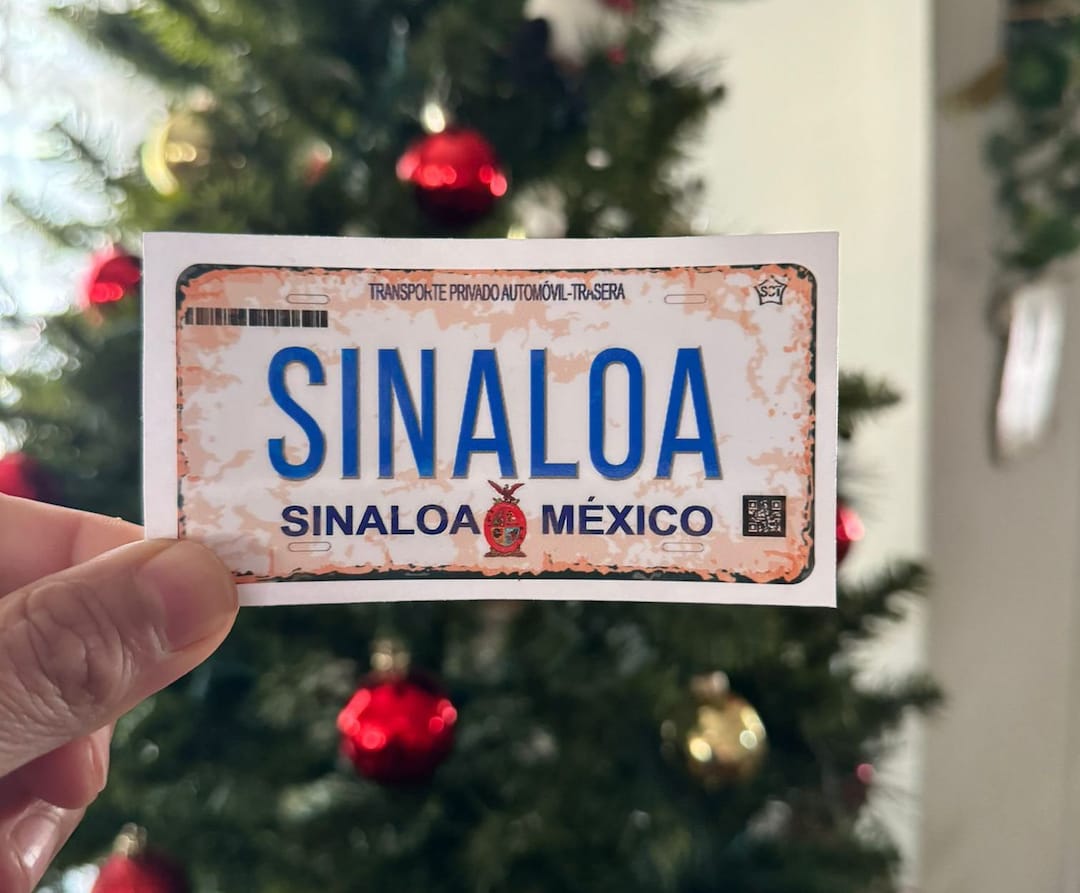 Set of 2 Decorative Sinaloa License Plate Decal Stickers Full Color ...