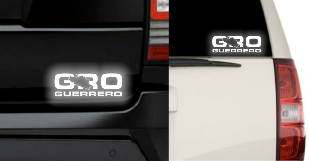 Guerrero GRO Mexico Reflective Sticker Decal - Etsy
