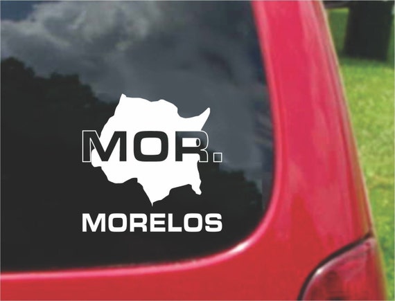 2 Pieces Morelos Mexico Outline Map Stickers Decals 20 Colors | Etsy
