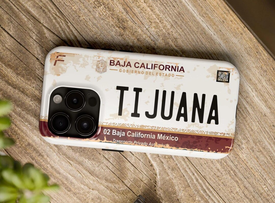 Tijuana Baja California Mexico License Plate Phone Case | Vintage-style ...