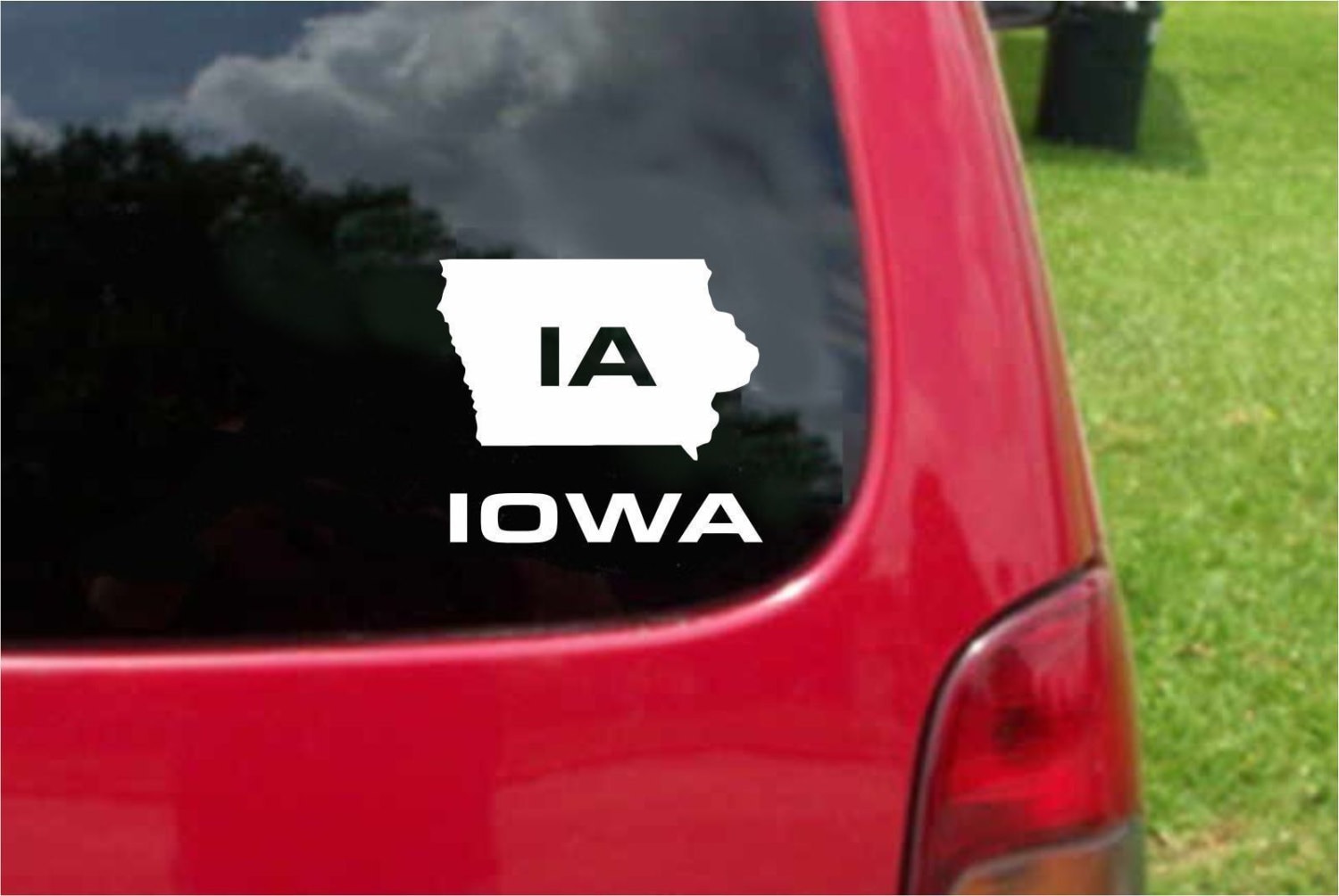 Iowa State Outline Vinyl Decal - 2 Pieces, 20 Colors - Etsy