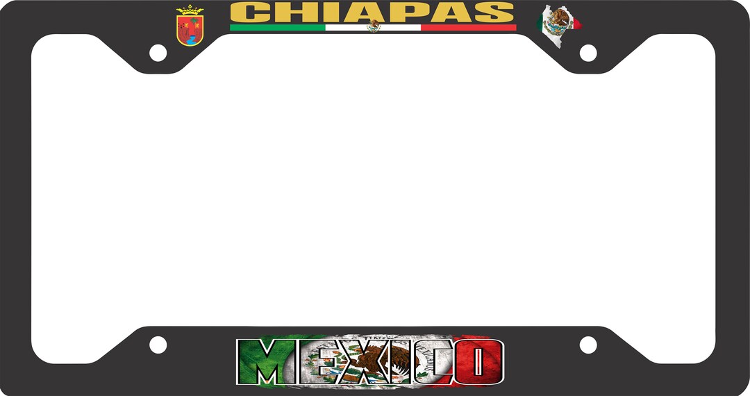 Chiapas Mexico Aluminum License Plate Frame Novelty Tag Holder Cover - Etsy