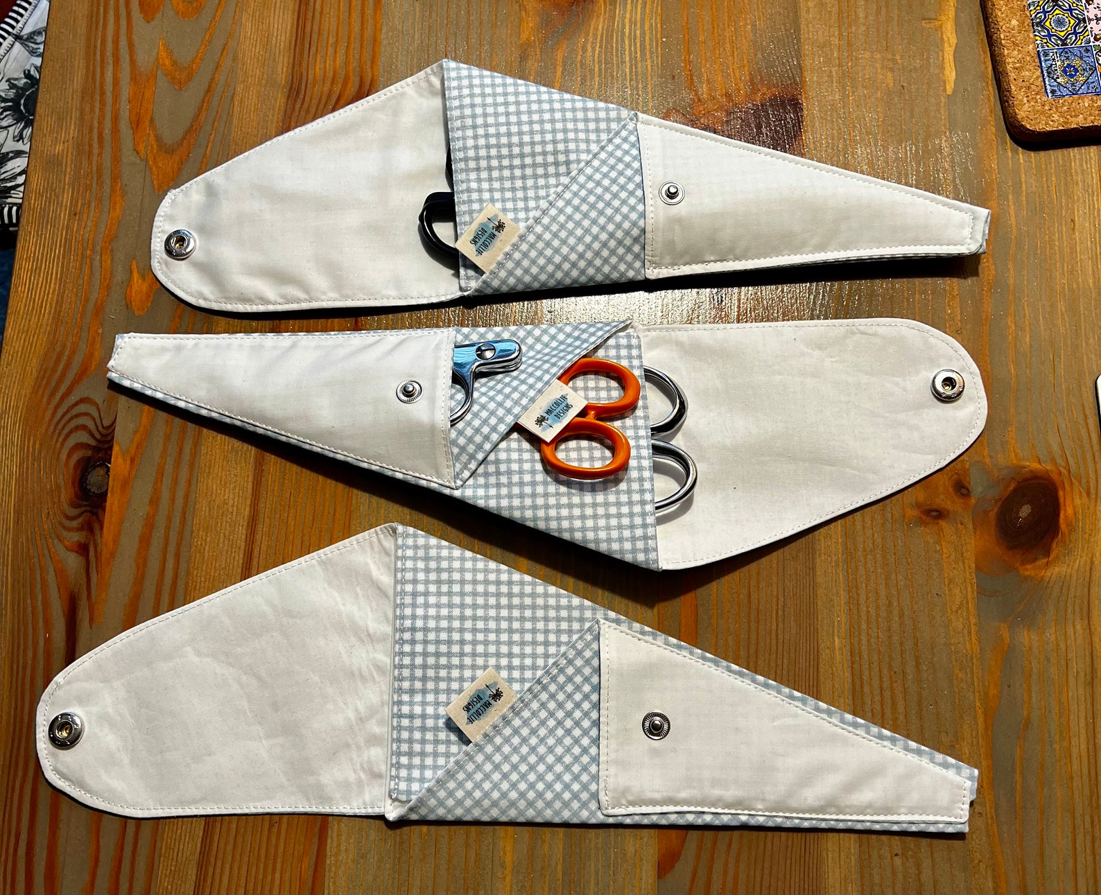 Scissor Case, Tool Case With Snap Closure, Scissor Caddy, Scissor ...