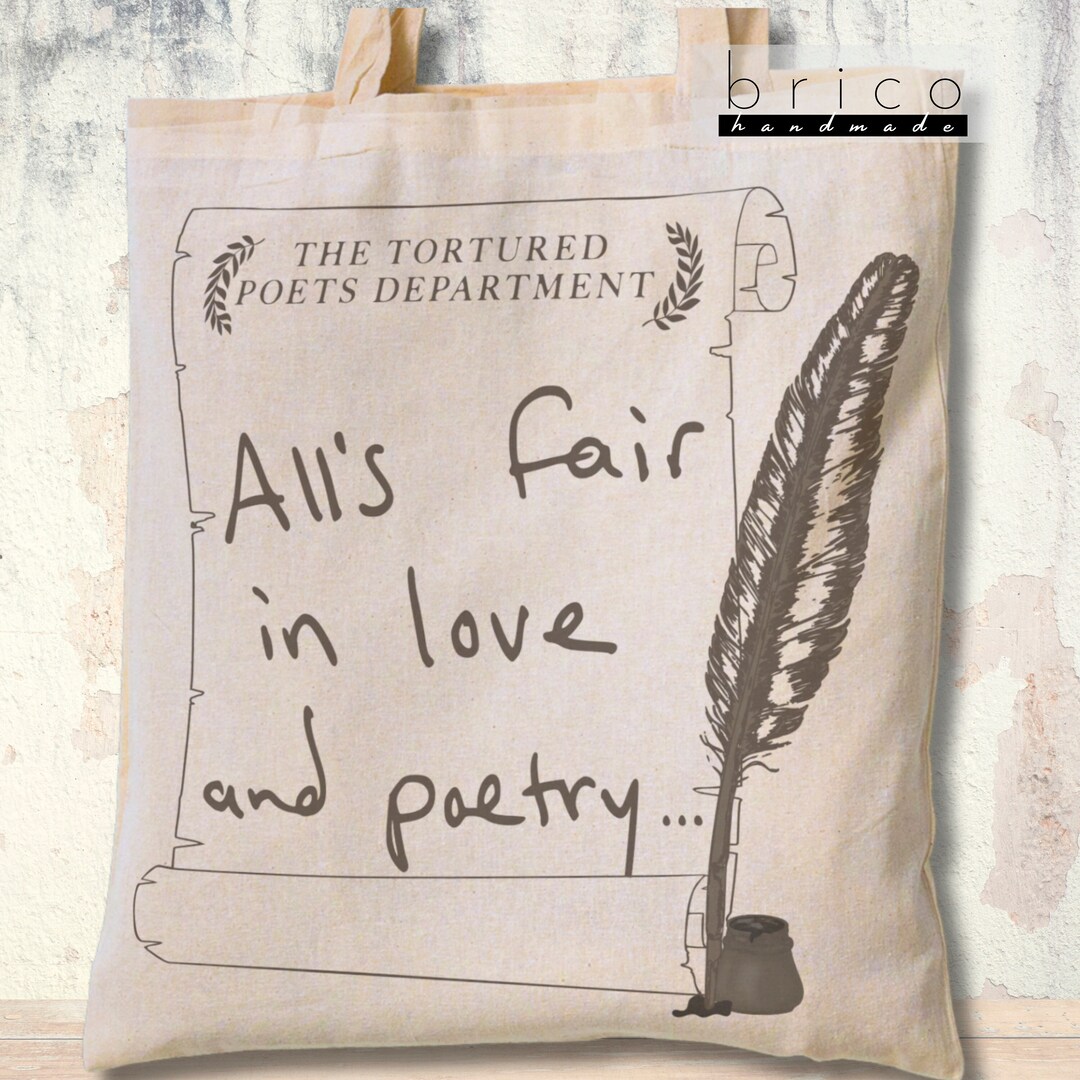 Taylor Swift Tortured Poets Department Tote Bag All's Fair in Love and ...