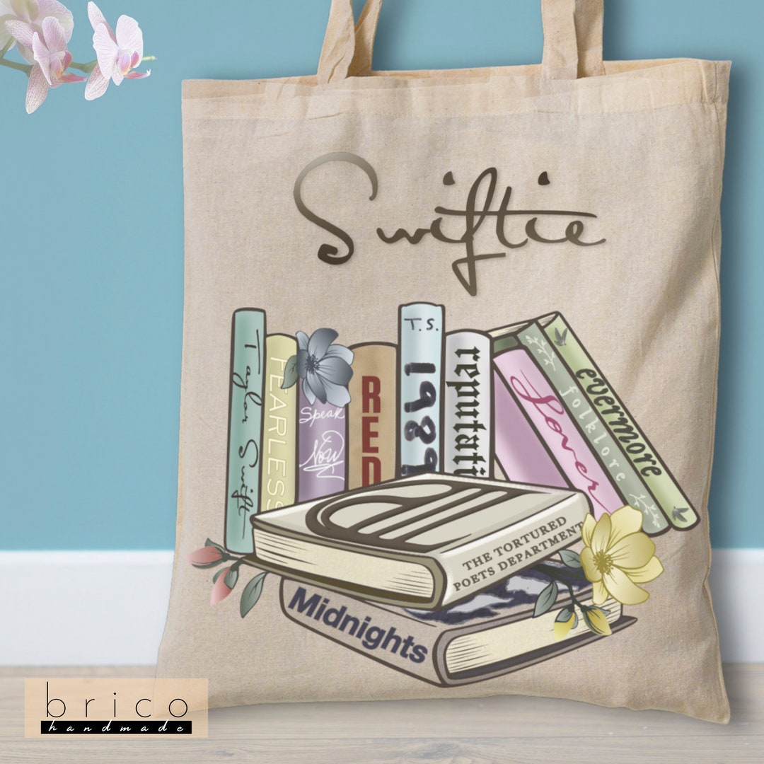 Taylor Swift Tote Bag Taylor Swift Albums as Books Tortured Poets ...