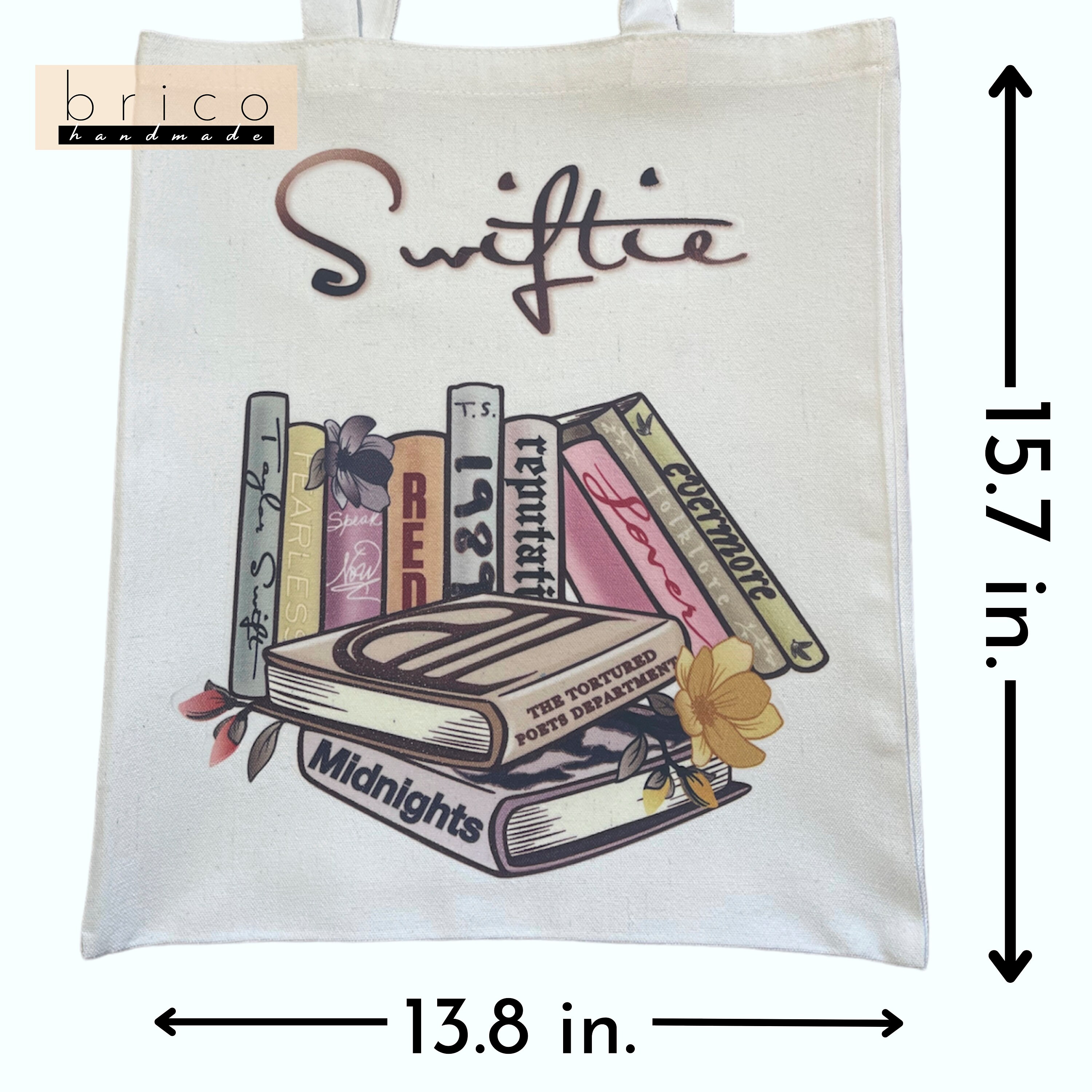 Taylor Swift Tote Bag Taylor Swift Albums as Books Tortured Poets ...