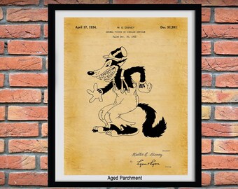 Big Bad Wolf Poster - Etsy