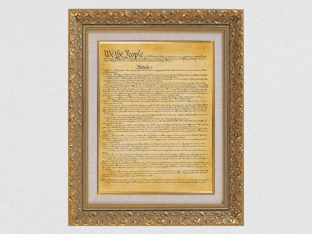 US Constitution Art Print, Article 1 of the US Constitution Poster ...