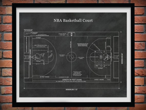 Nba Basketball Court Diagram