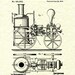 1875 Fire Engine Patent Print - Steam Fire Engine Poster - Firehouse ...
