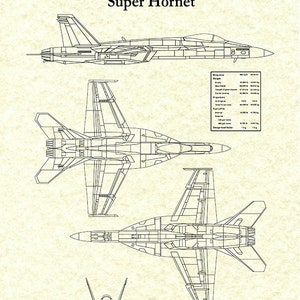Boeing F/A-18E Super Hornet Drawing, F/A-18E Super Hornet Poster Boeing ...