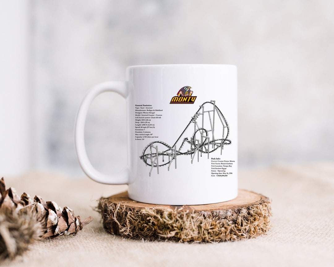Montu Roller Coaster MUG, Roller Coaster Geek Mug Gift Idea, Montu ...