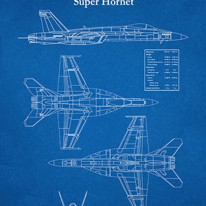 Boeing F/A-18E Super Hornet Drawing, F/A-18E Super Hornet Poster Boeing ...