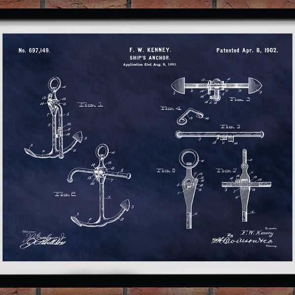 Anchor Print - Etsy