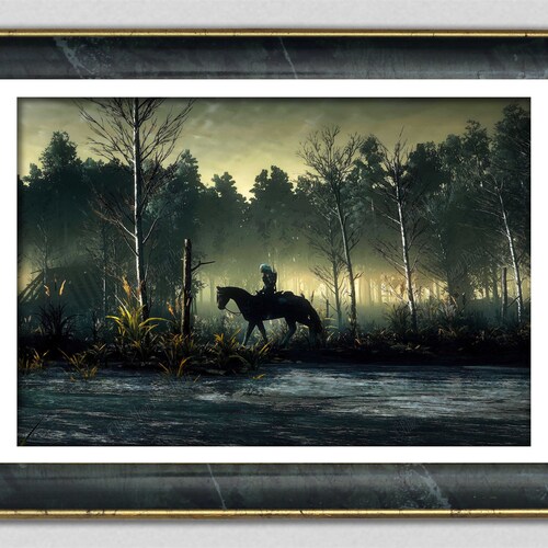 Witcher Map Continent Geralt of Rivia Art Witcher Poster - Etsy