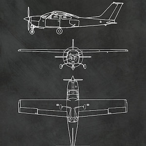 Cessna 177 RG Cardinal Drawing, Cessna 177RG Cardinal Airplane Art ...