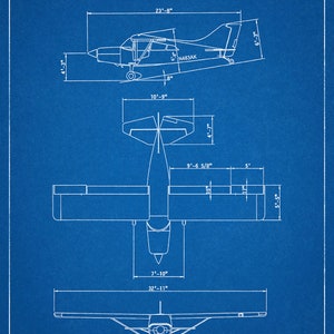 Maule M-7-235C Airplane Drawing With Dimensions, Maule M-7 Airplane ...
