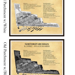 B-2 Spirit Stealth Bomber Art Print, B2 Stealth Bomber Poster, Grumman ...