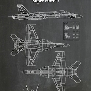 Boeing F/A-18E Super Hornet Drawing, F/A-18E Super Hornet Poster Boeing ...