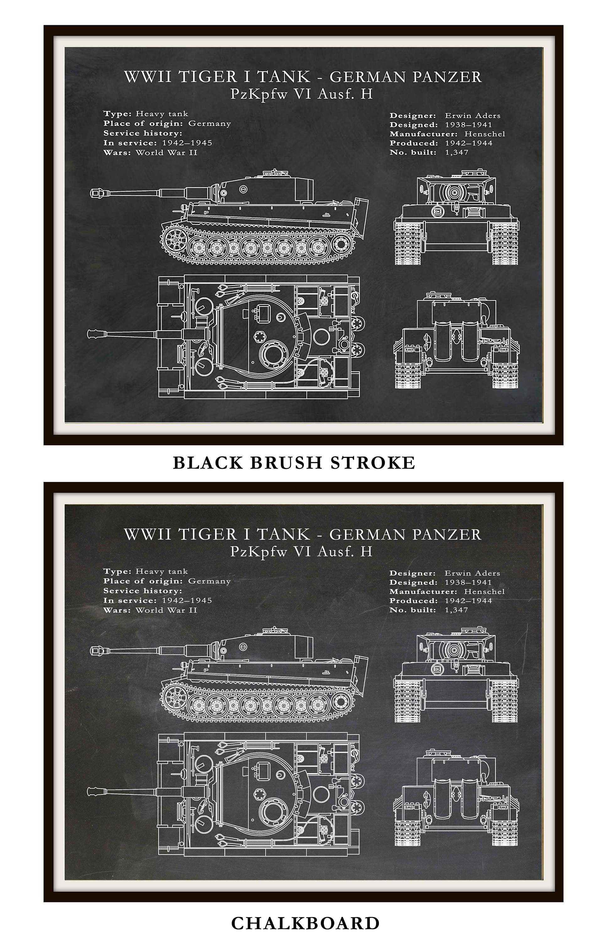 1942 German Panzer Tiger I Tank - German Nazi Army Tank - WWII Military ...