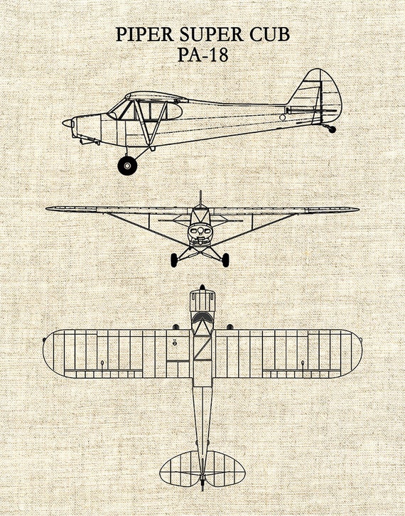 Piper Cub Wing Drawing
