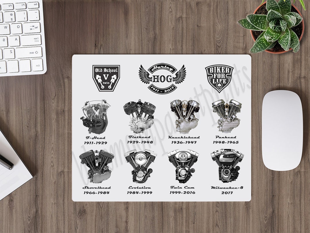 Harley Engines 2011-2017 Mouse Pad, Harley Engines Timeline Mousepad ...