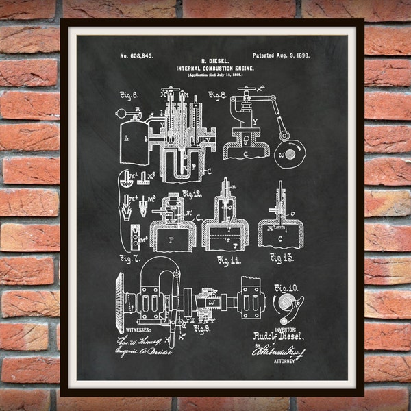 Internal Combustion Engine Poster - Etsy