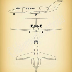 Cessna CJ4 Drawing, Cessna Citation CJ4 Jet Blueprint, Cessna Art Print ...