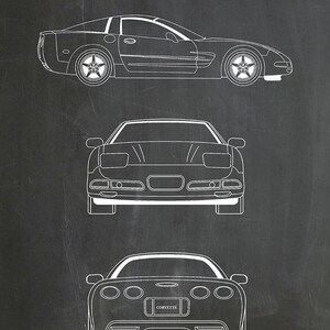 2002 Corvette C5 Art Print - Chevy Corvette C5 - Corvette Sports Car ...