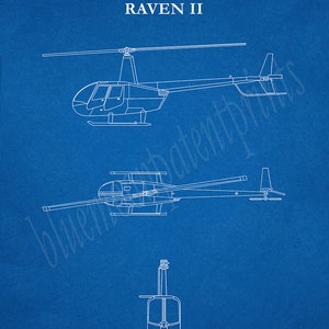 Robinson R44 Helicopter Drawing - R44 Raven II Poster, Robinson R44 ...