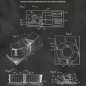 Hall Effect Generator Patent Print - 1995 Hall Effect Generator ...