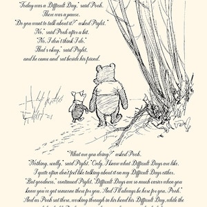 Today Was a Difficult Day, Said Pooh. Full Quote Version, Winnie the ...