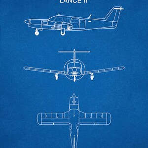 Piper PA-32RT-300 Lance II Drawing, Piper Lance II Poster, Piper Pa ...