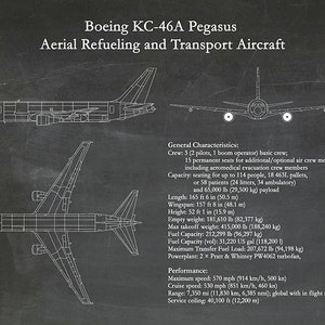 Boeing KC-46A Pegasus Airplane Drawing KC-46A Aerial - Etsy