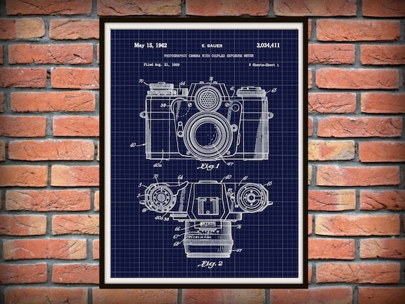 1962 SLR 35mm Camera Patent Print Vintage Zeiss Ikon Camera - Etsy