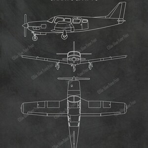 Piper PA-32R-301T Drawing Piper Saratoga Ii TC Poster - Piper Saratoga ...
