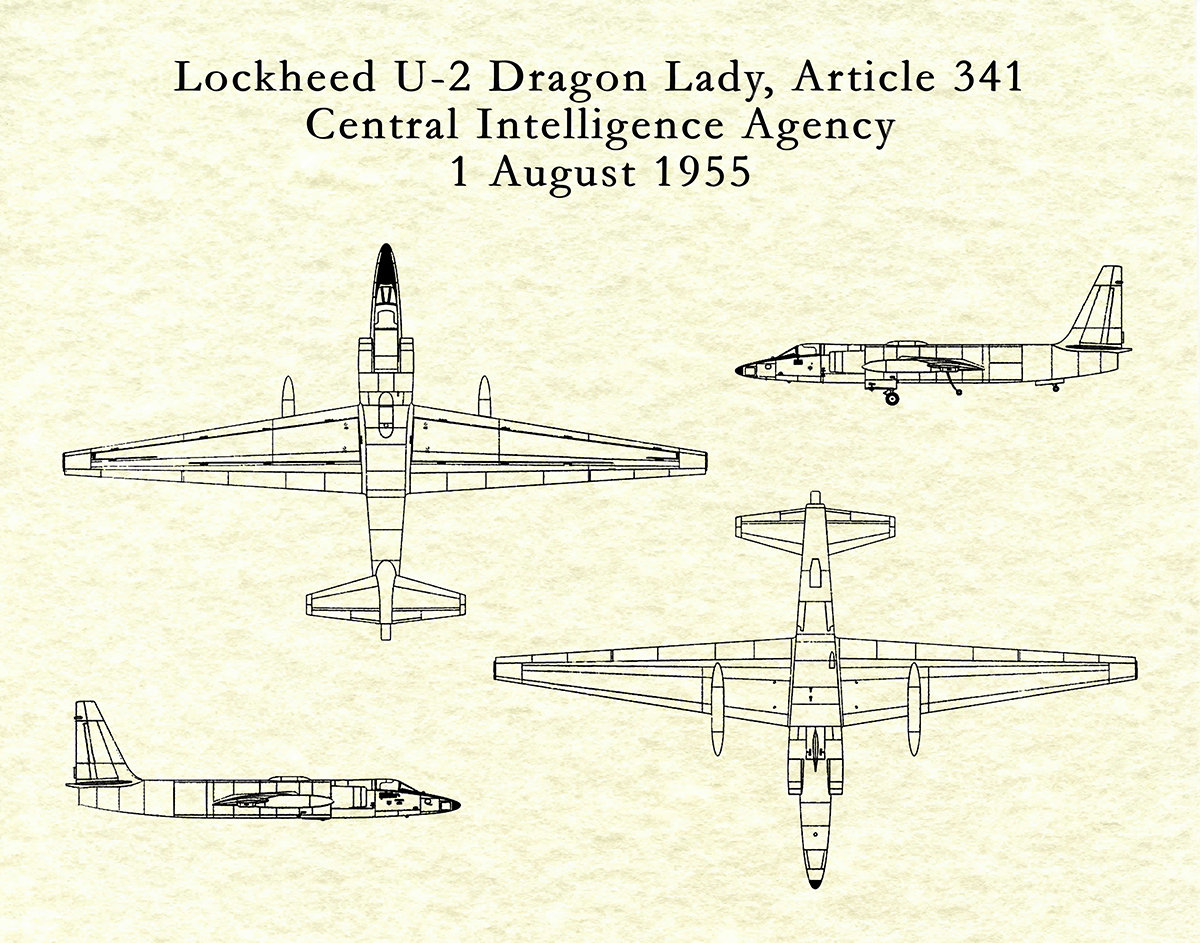 Lockheed U2 dragon Lady Blueprint CIA U2 Spy - Etsy UK